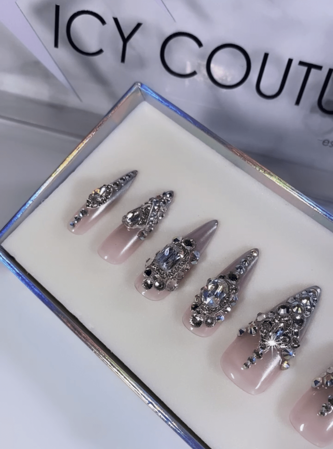 Press-On Nails: Instant Crystal Bling by ICY Couture.